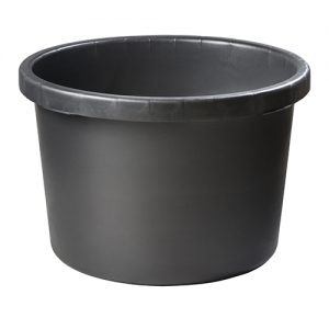 Plastbalja Rund 90l, Svart – Foga Försäljning